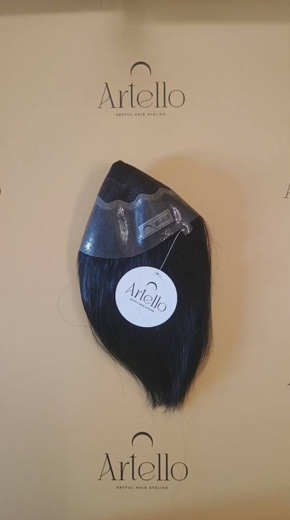 Artello FRENCH LACE Q6 Hair Patch for Men, 4D French Lace, 100% Remy ...